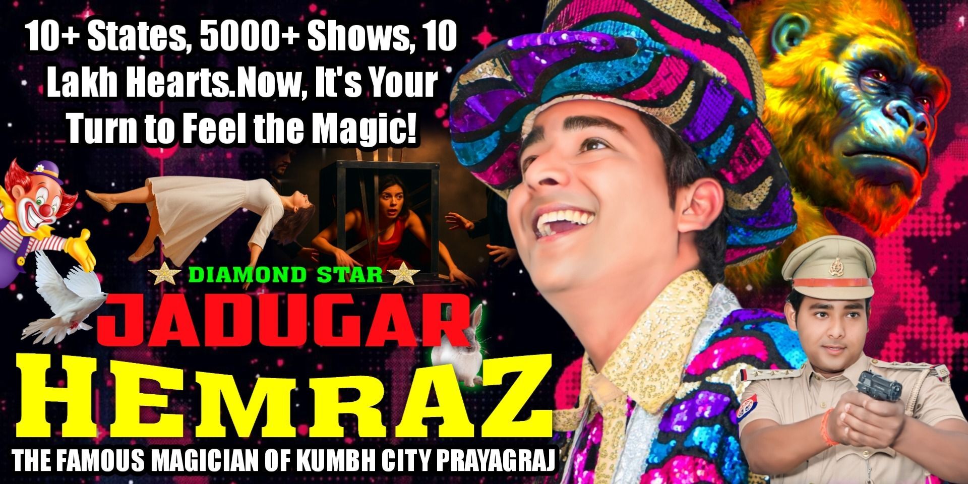 JADUGAR HEMRAZ MAGIC SHOW performances Event Tickets Mysuru (Mysore ...