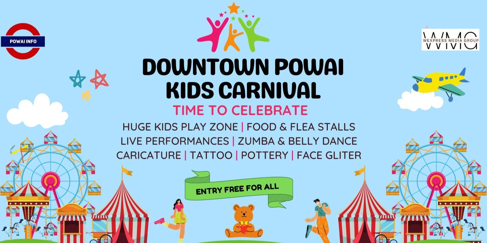 DOWNTOWN POWAI KIDS CARNIVAL 3 kids Event Tickets Mumbai - BookMyShow