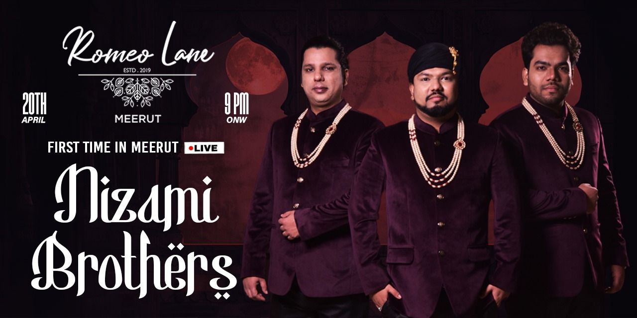 Nizami Brothers Live music-shows Event Tickets Meerut - BookMyShow