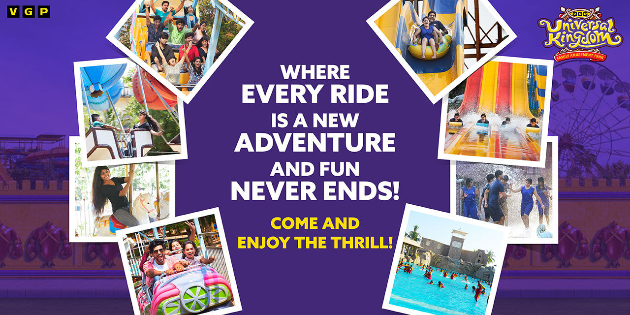 VGP Universal Kingdom Chennai Amusement Park Tickets - BookMyShow