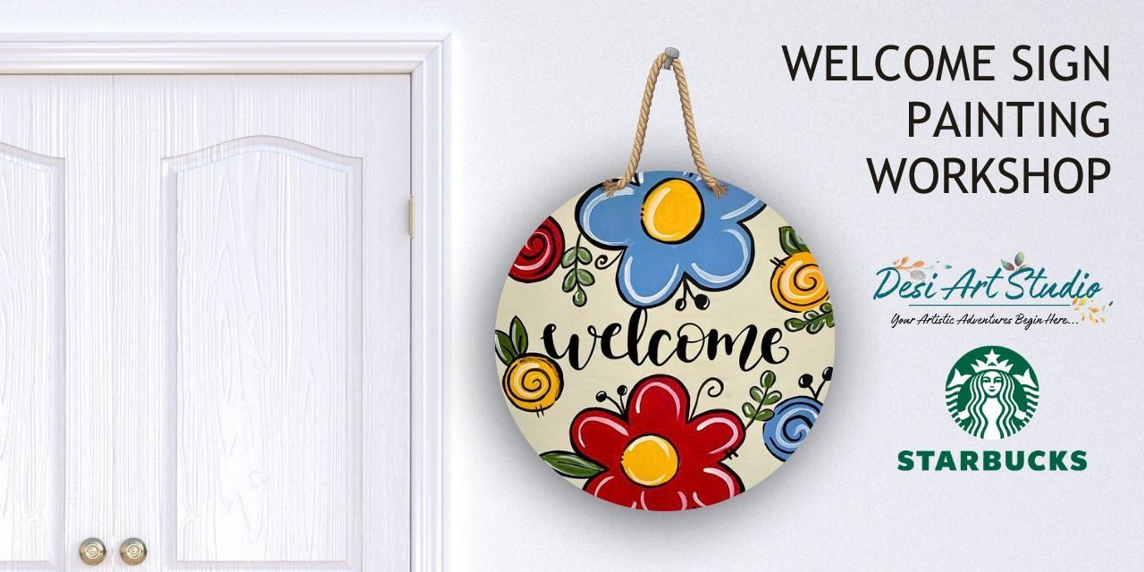 Welcome Sign Painting Workshop - Desi Art Studio workshops Event ...