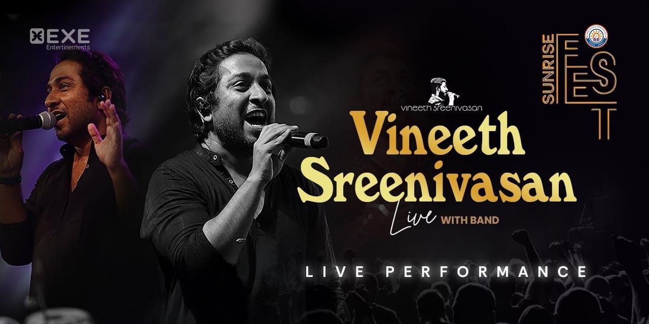 Vineeth Sreenivasan Live Musical Show music-shows Event Tickets Kannur - BookMyShow