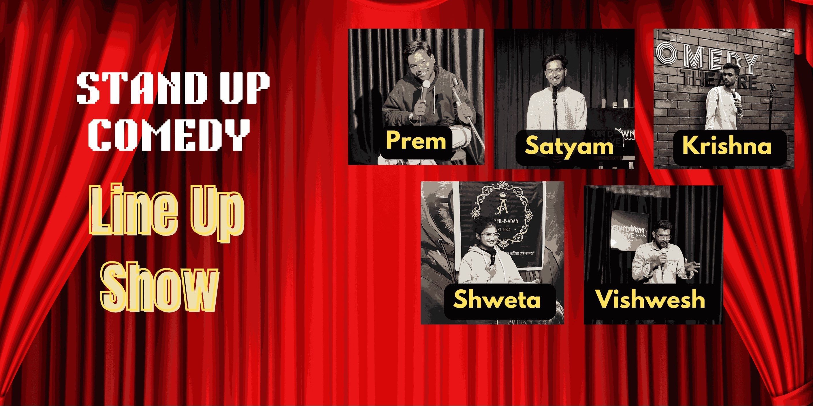 Stand-up comedy line-up show comedy-shows Event Tickets Bhopal - BookMyShow