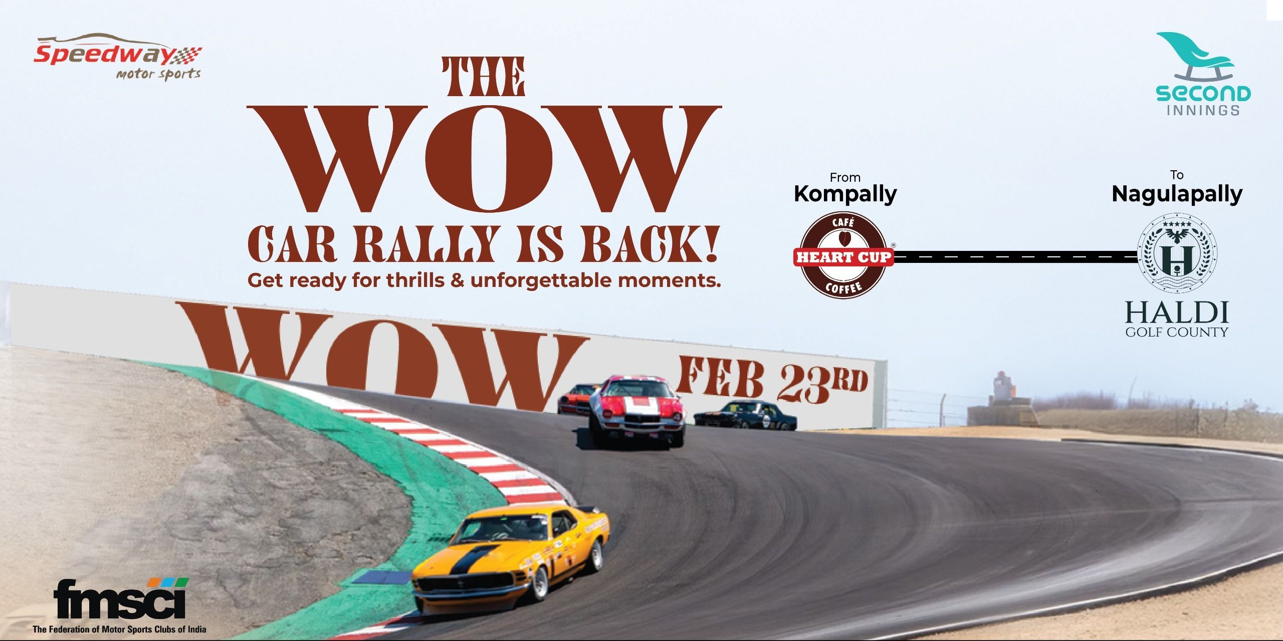 WISDOM ON WHEELS - TSD CAR RALLY - motorsports Event Tickets - BookMyShow