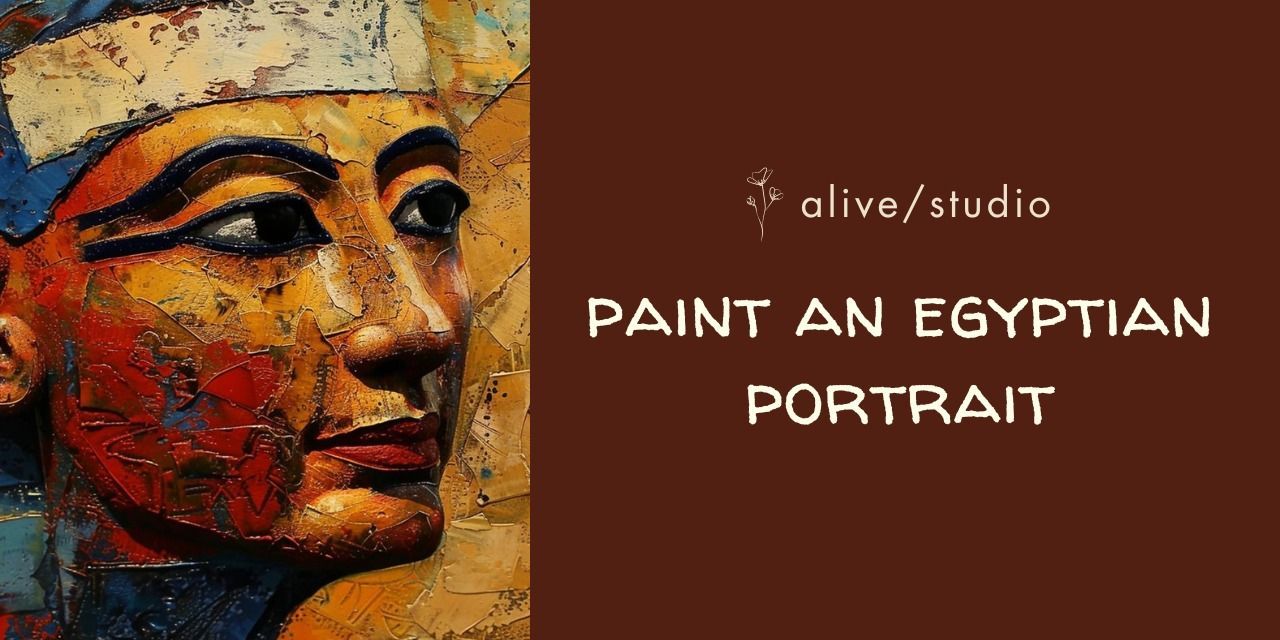 Canvas Painting: Egyptian Portrait workshops Event Tickets Delhi-NCR ...