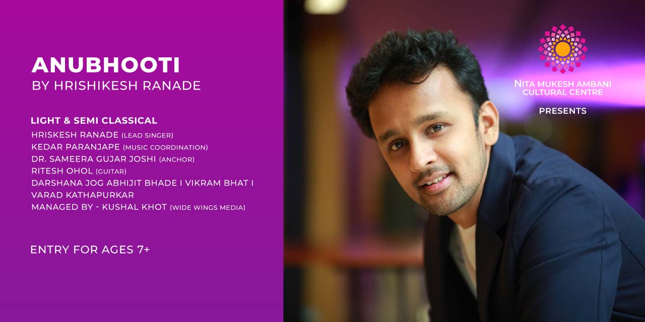 Anubhooti by Hrishikesh Ranade music-shows Event Tickets Mumbai ...