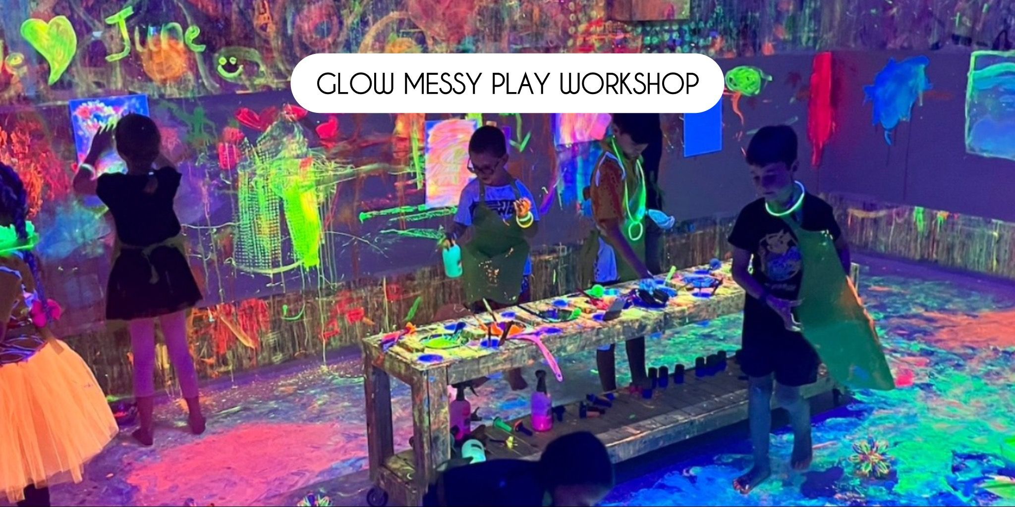 Messy glow painting workshop workshops Event Tickets Mumbai - BookMyShow