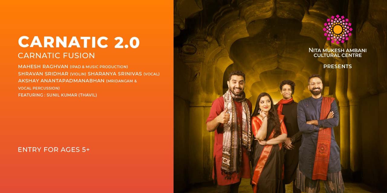 Carnatic 2.0 music-shows Event Tickets Mumbai - BookMyShow