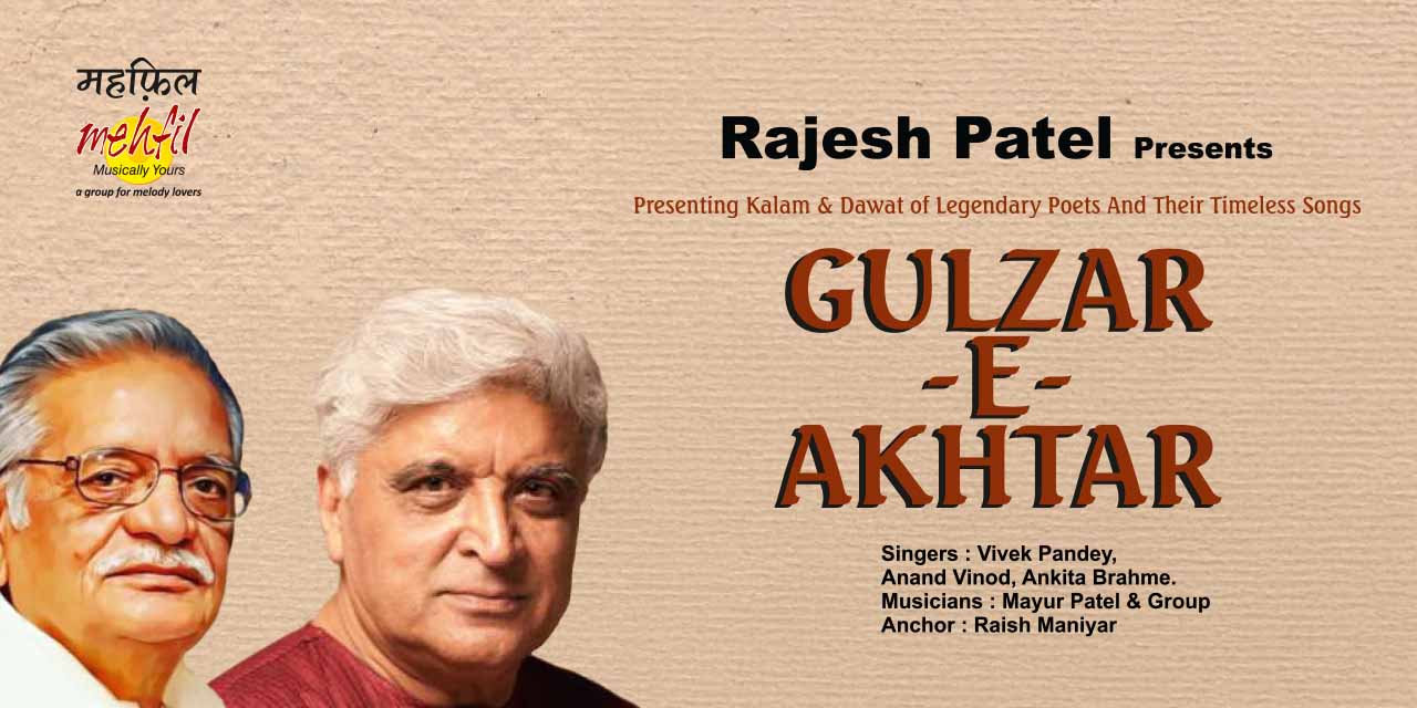 GULZAR E AKHTAR music-shows Event Tickets Vadodara - BookMyShow