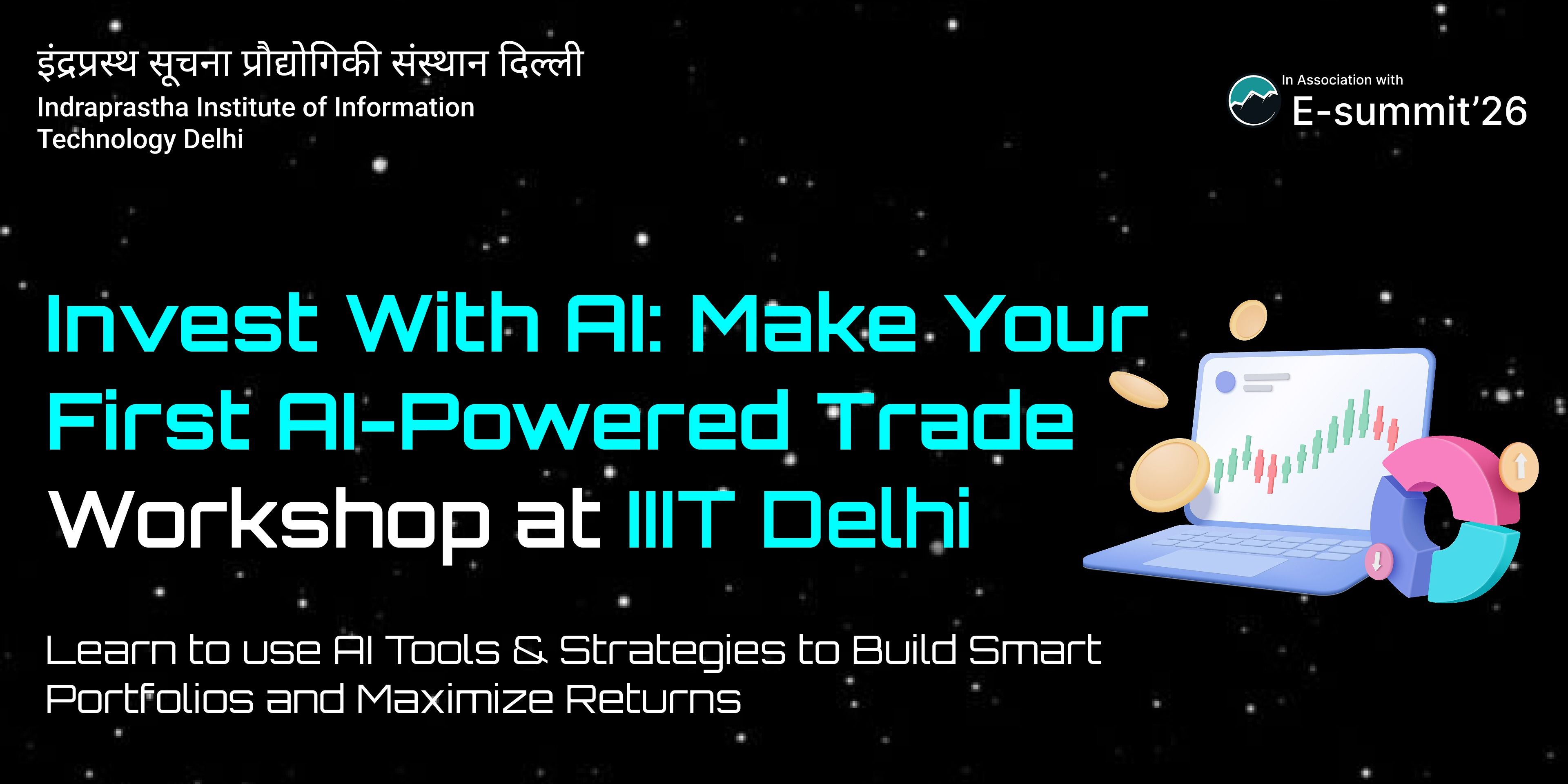 Invest With AI Make Your First AI-Powered Trade workshops Event Tickets Delhi-NCR - BookMyShow