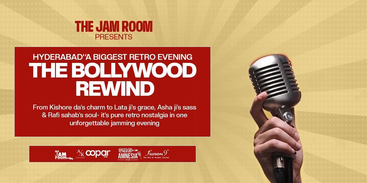 Retro Evening The Bollywood Rewind music-shows Event Tickets Hyderabad ...