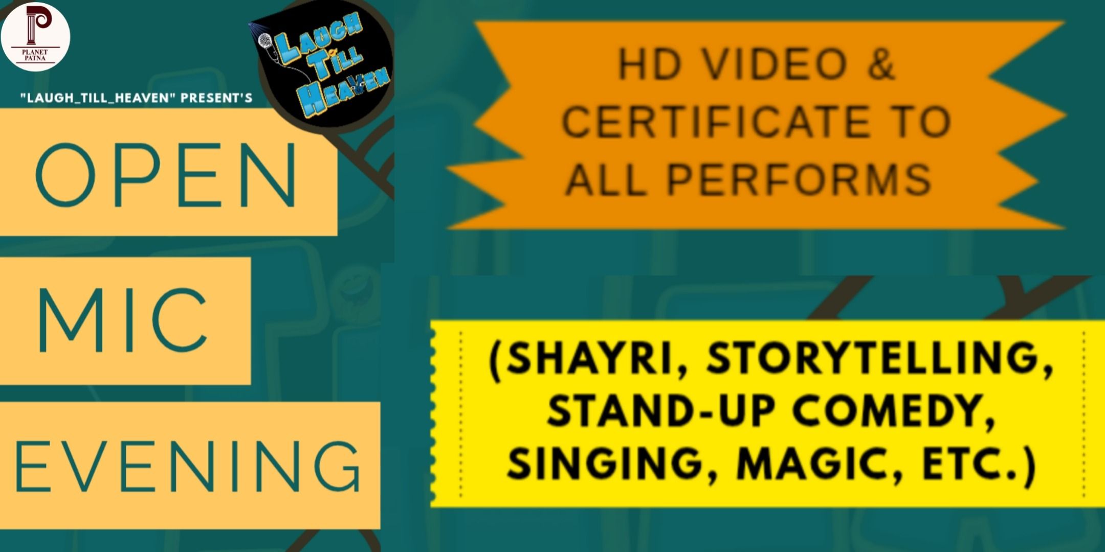 Open Mic Evening comedy-shows Event Tickets Patna - BookMyShow