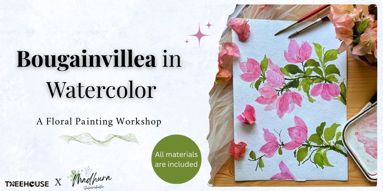 Bougainvillea in Watercolors - A Workshop workshops Event Tickets ...