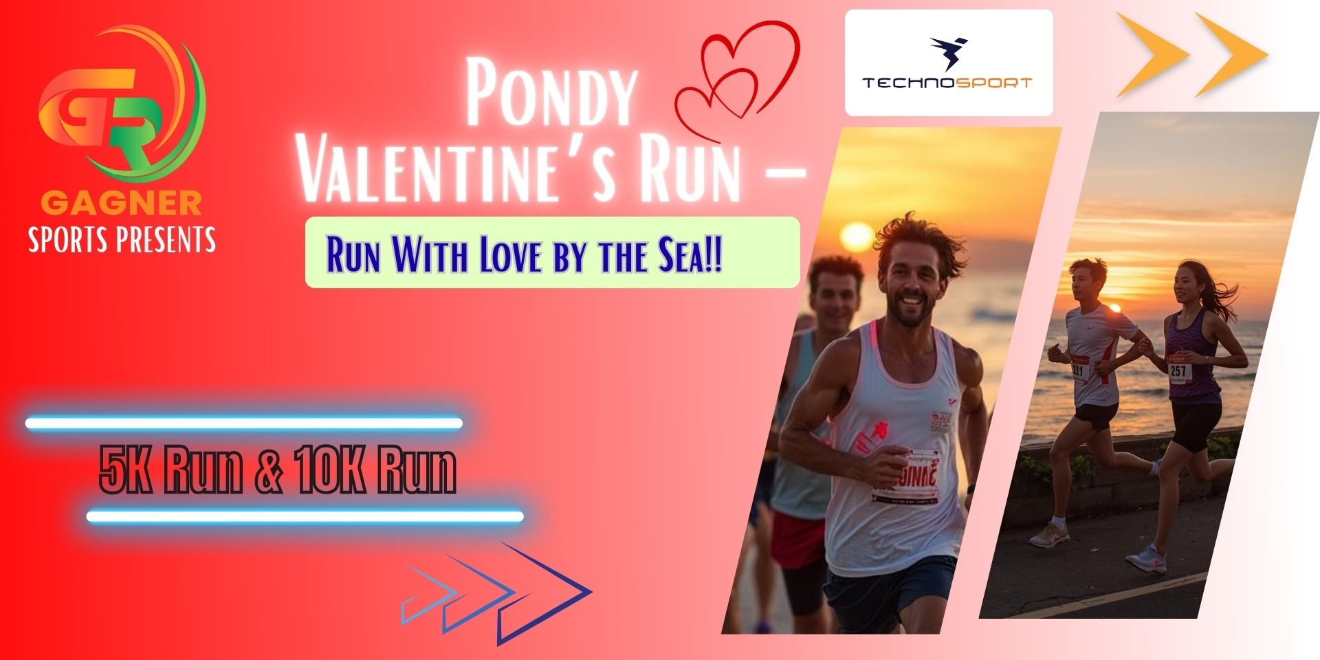 Pondy Valentine's Run - running Event Tickets - BookMyShow