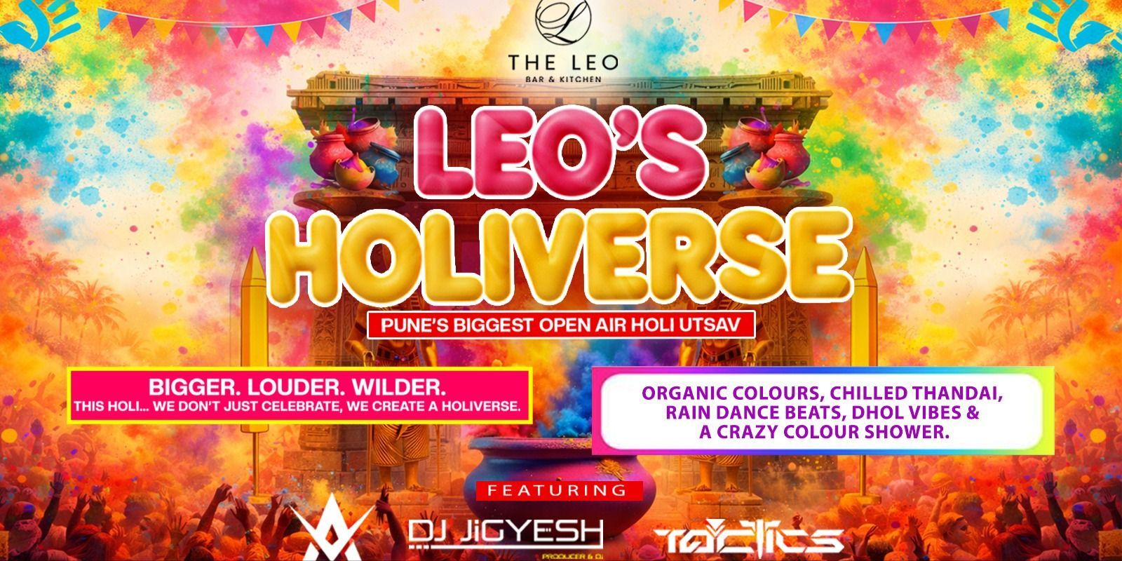 LEO'S HOLIVERSE BIGGEST HINJEWADI HOLI 2026 | holi-parties Tickets Pune ...