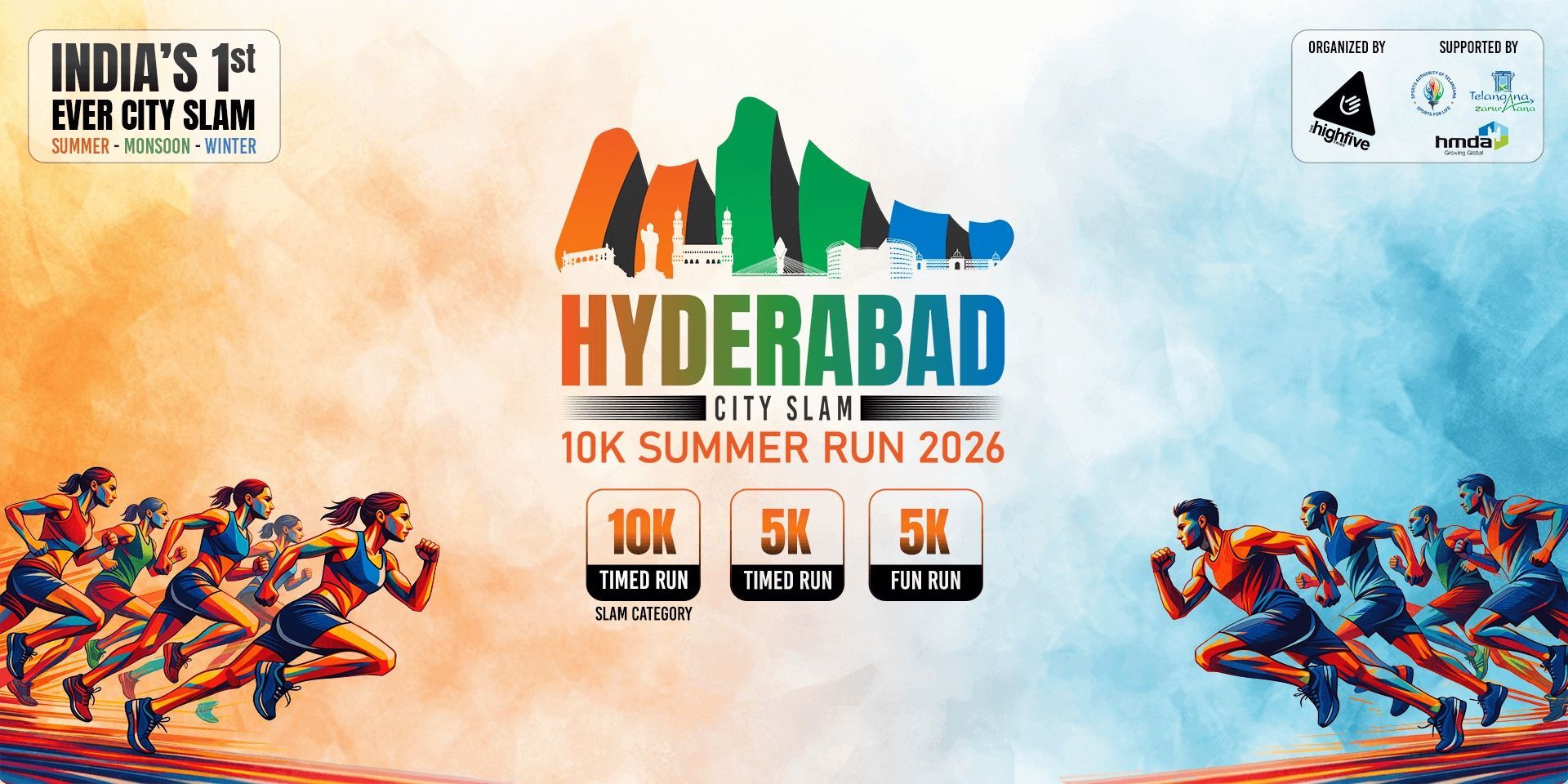 Hyderabad City Slam - 10K Summer Run 2026 - running Event Tickets ...