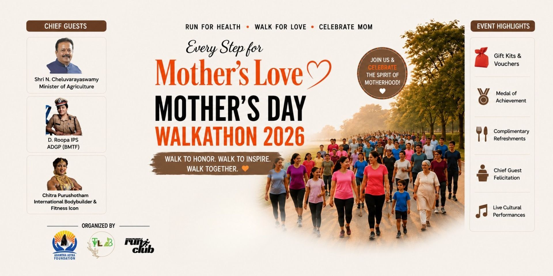 Mother's Day Walkathon - Walking Event Tickets - BookMyShow
