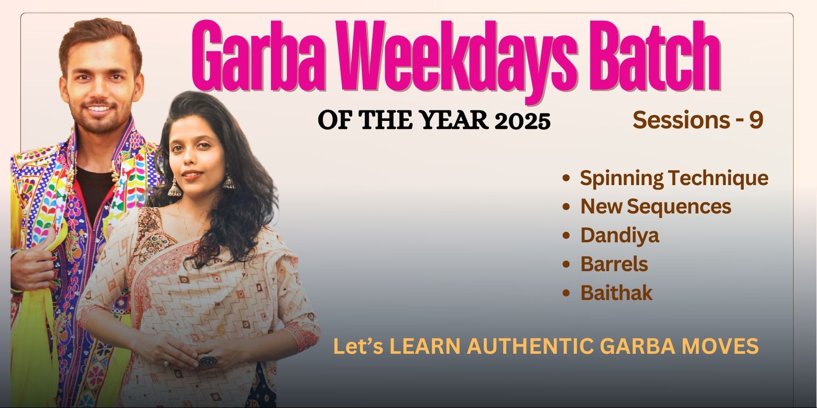 Garba Weekdays Regular Classes with Jayesh Rathod workshops Event ...