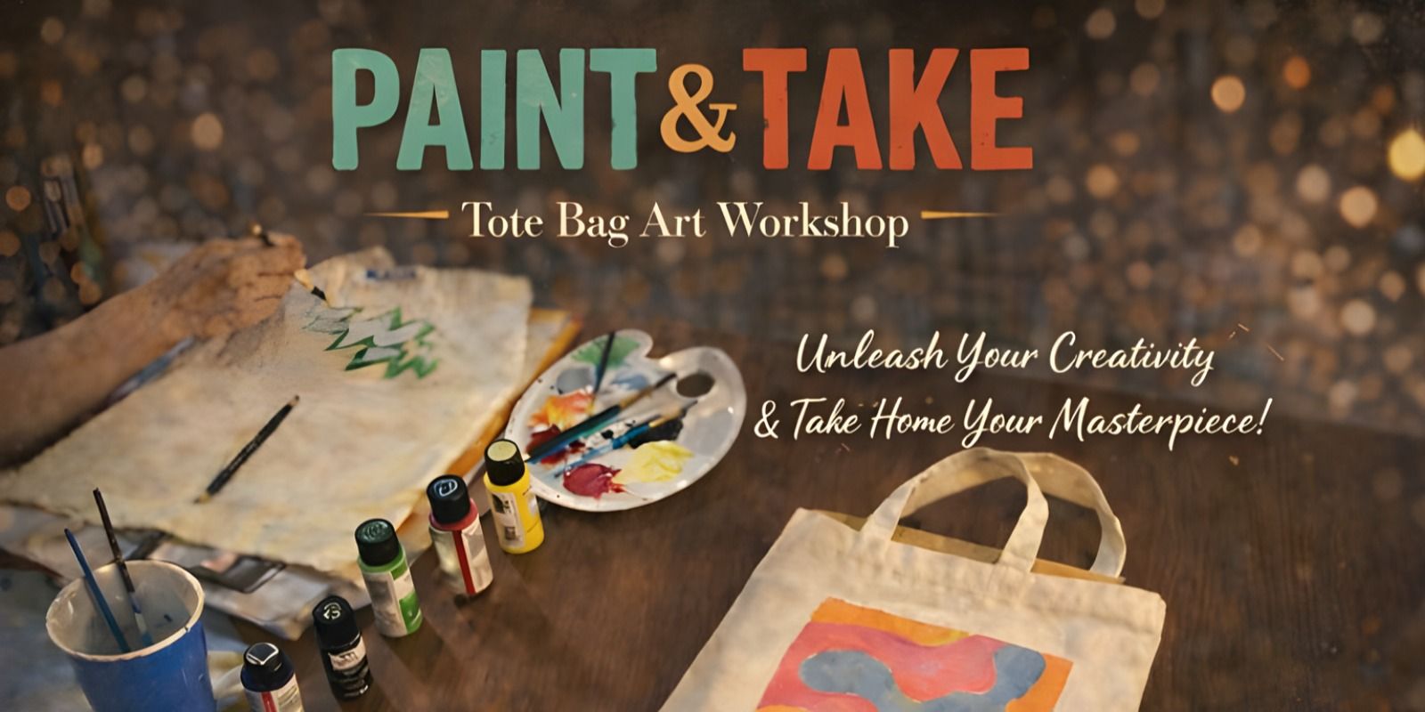 Paint & Take : Tote Bag Paint Art Workshop workshops Event Tickets ...