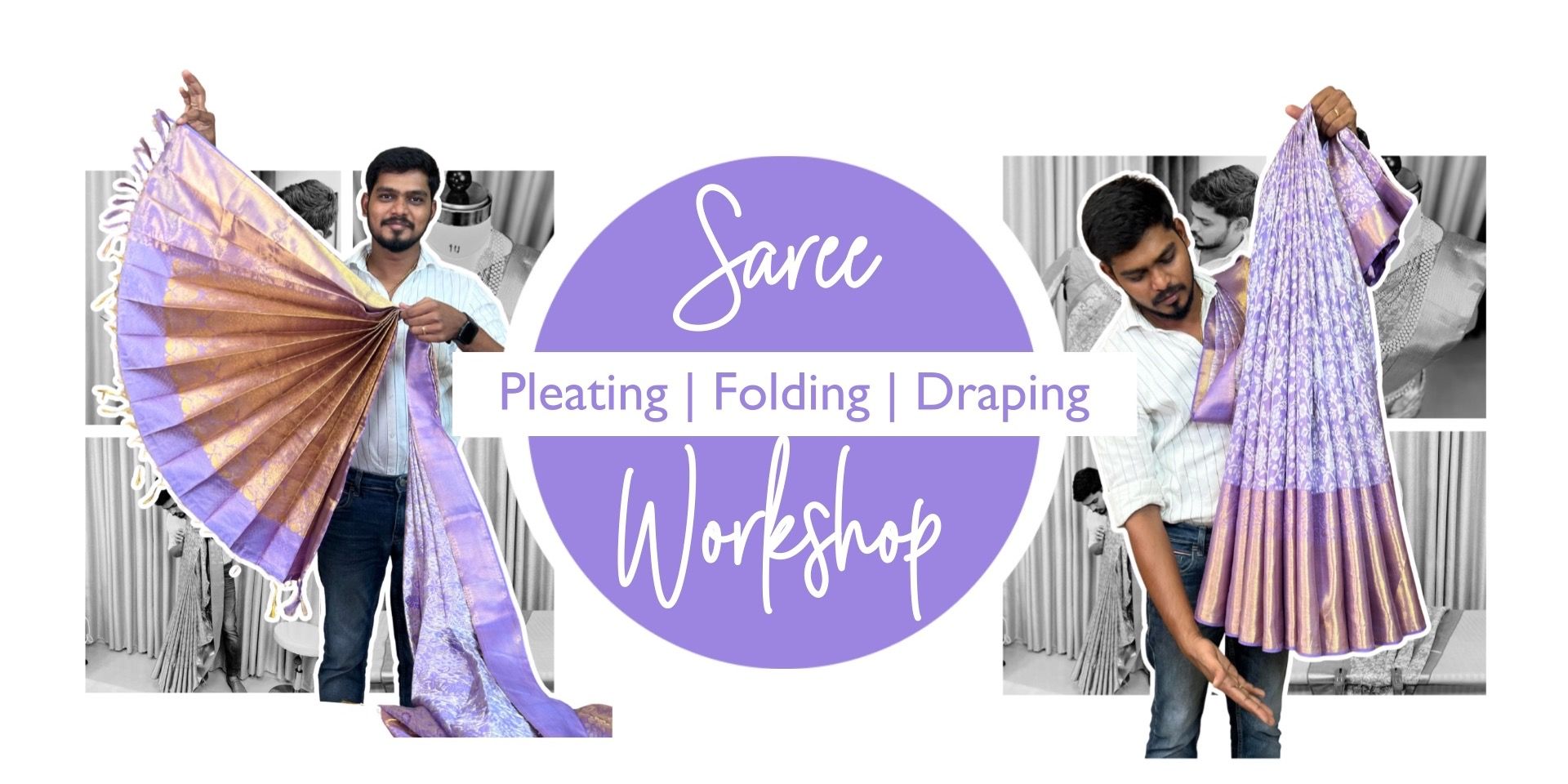 Saree Pleating & Draping Workshop workshops Event Tickets Chennai ...