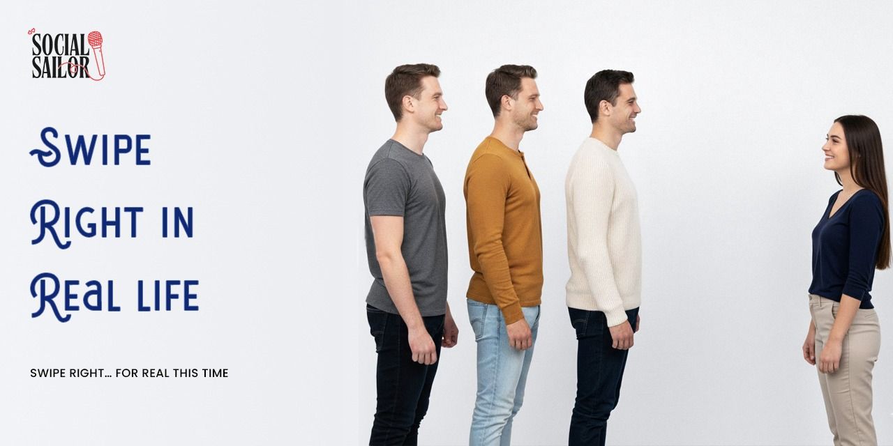 Swipe Right In Real Life Meetups Event Tickets - BookMyShow