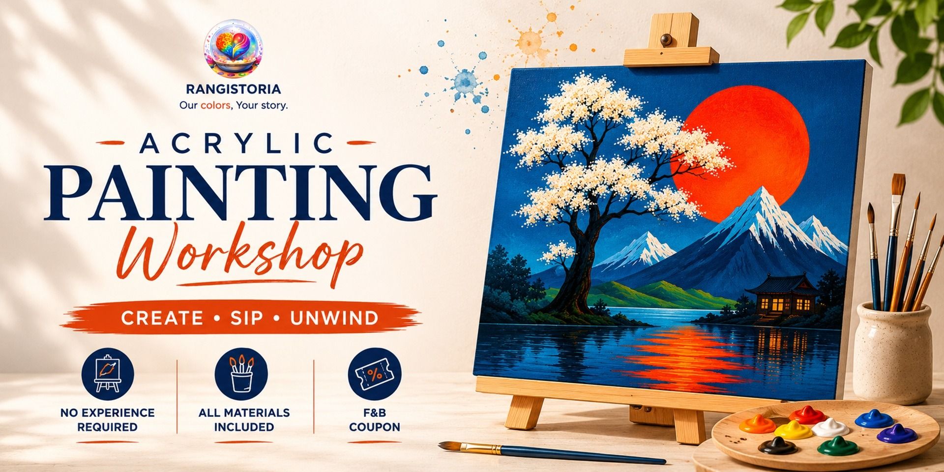 Acrylic Painting Workshop workshops Event Tickets Mumbai - BookMyShow