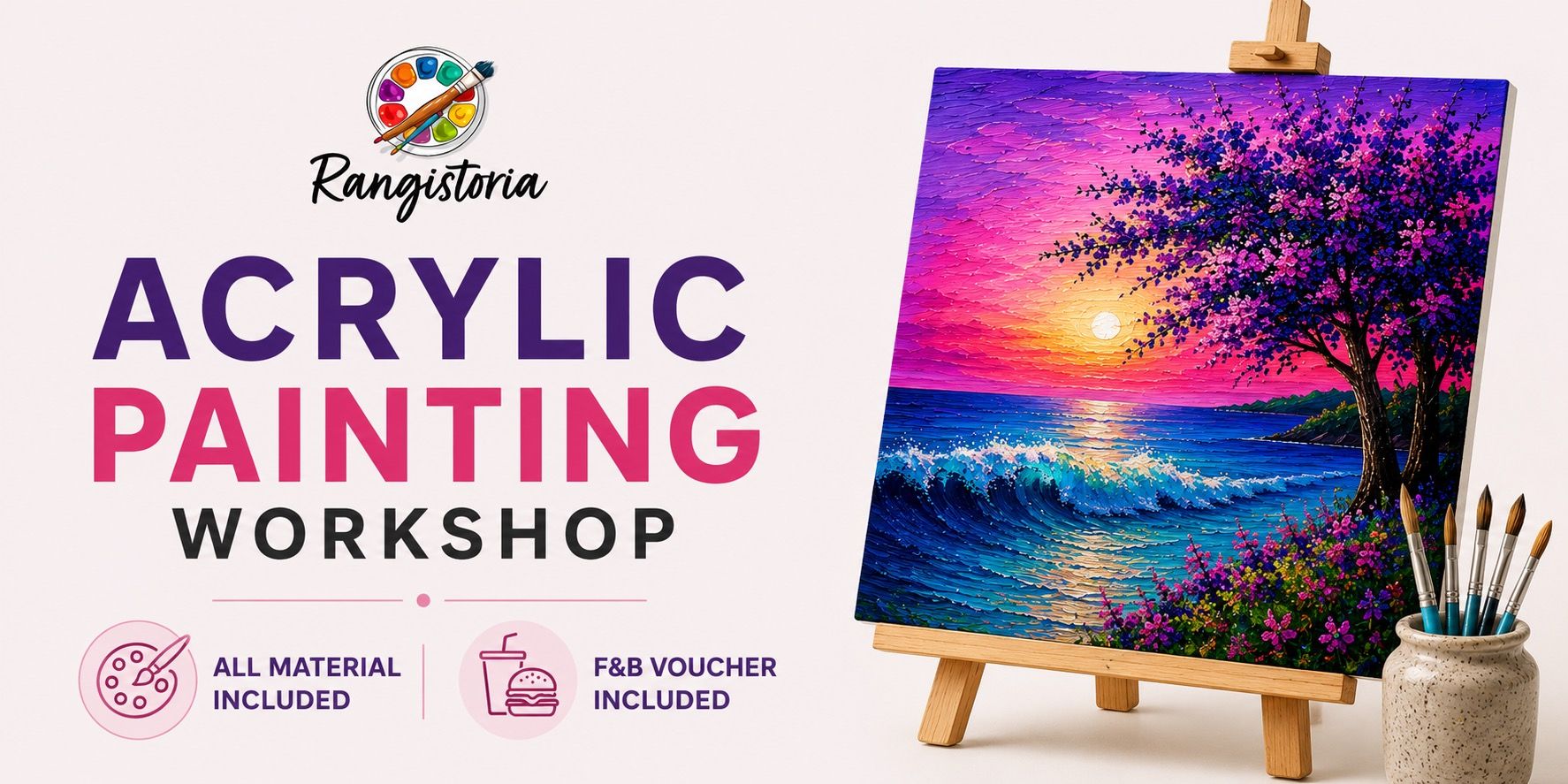Knife & Brush Painting Workshop workshops Event Tickets Mumbai - BookMyShow