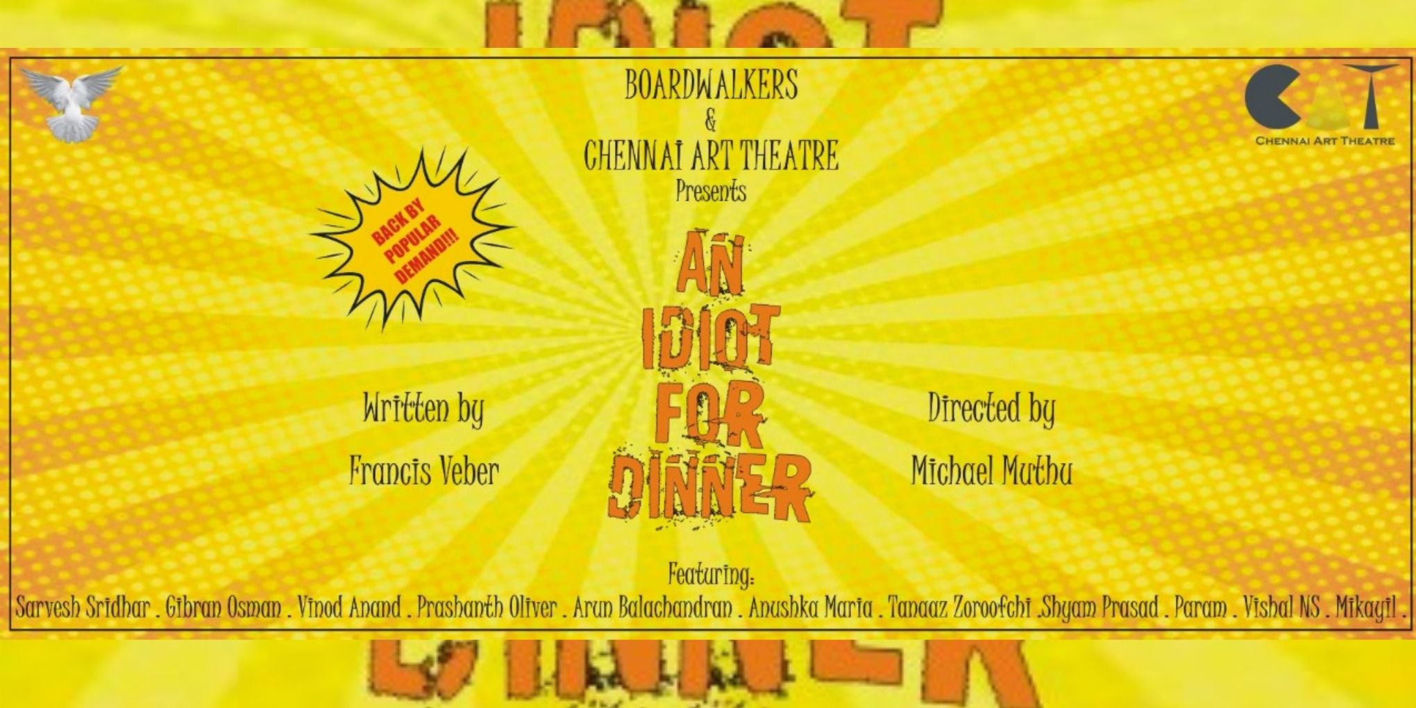 AN IDIOT FOR DINNER English theatre-plays Play in Chennai Tickets ...