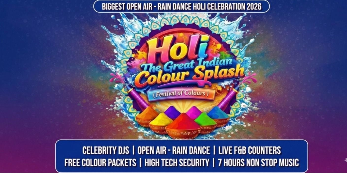 Biggest Open Air -Rain Dance Holi Celebration 2026 | holi-parties ...