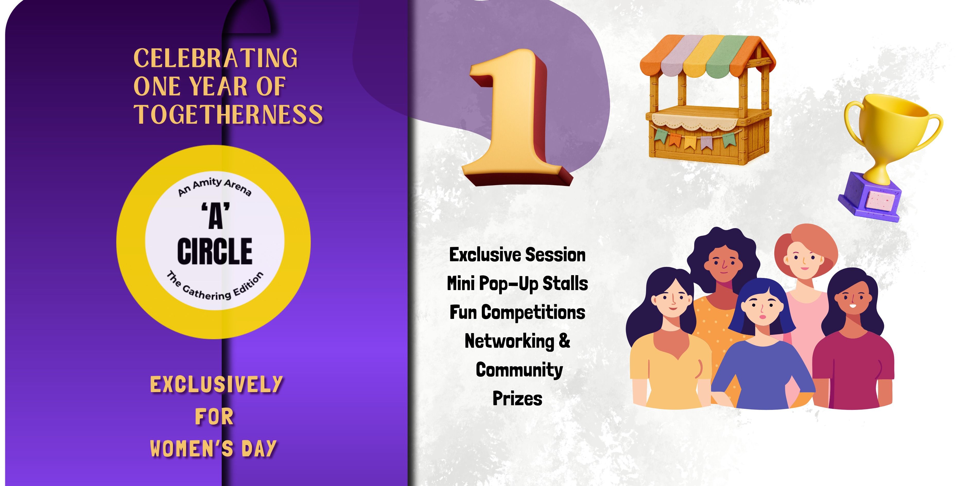 Celebrating one year of togetherness, Women's day exhibitions Event ...