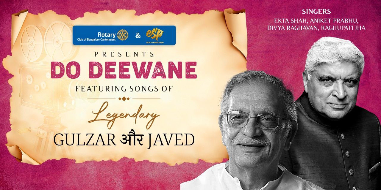 Do Deewane - Gulzar Aur Javed Charity Show music-shows Event Tickets ...