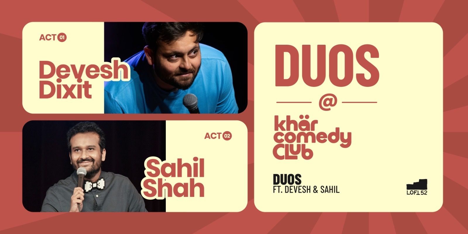 Duos ft. Devesh Dixit & Sahil Shah: KCC comedy-shows Event Tickets ...