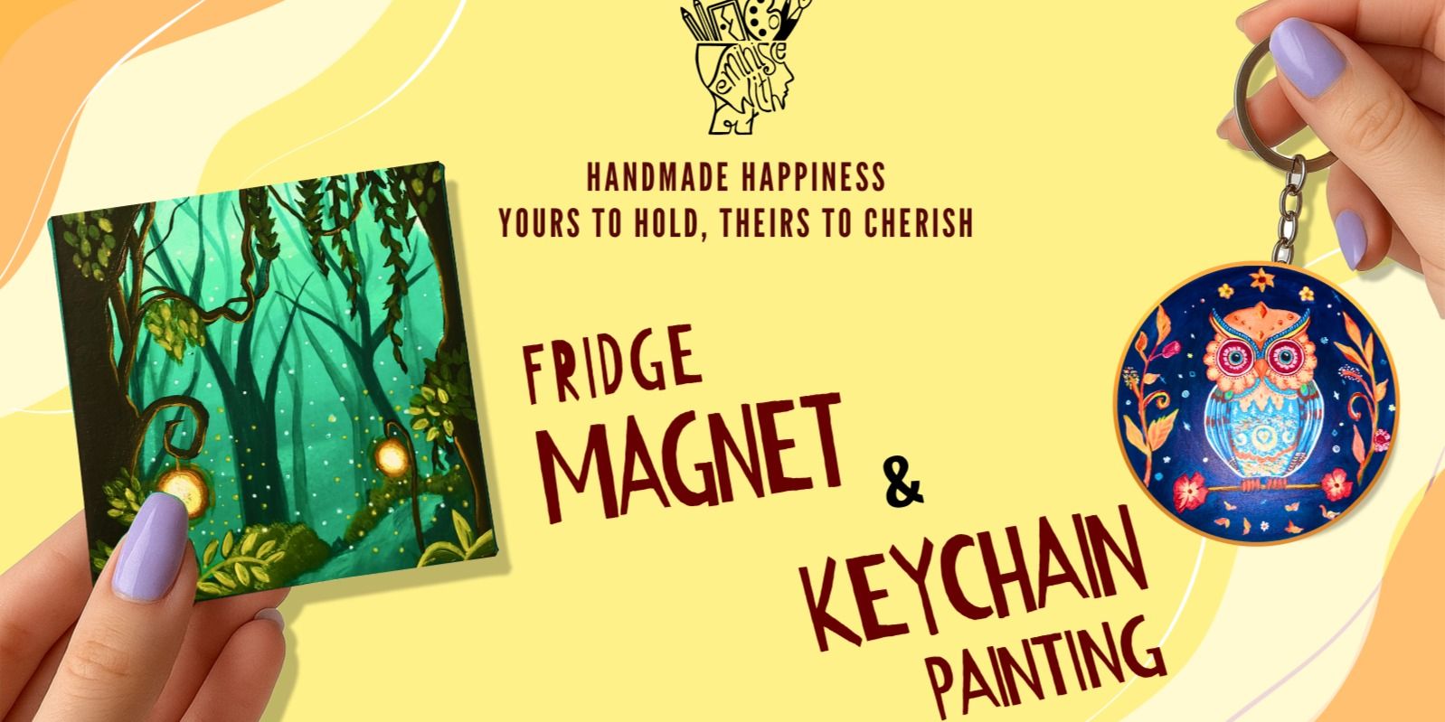 Fridge Magnet & Keychain Painting workshops Event Tickets Delhi-NCR - BookMyShow