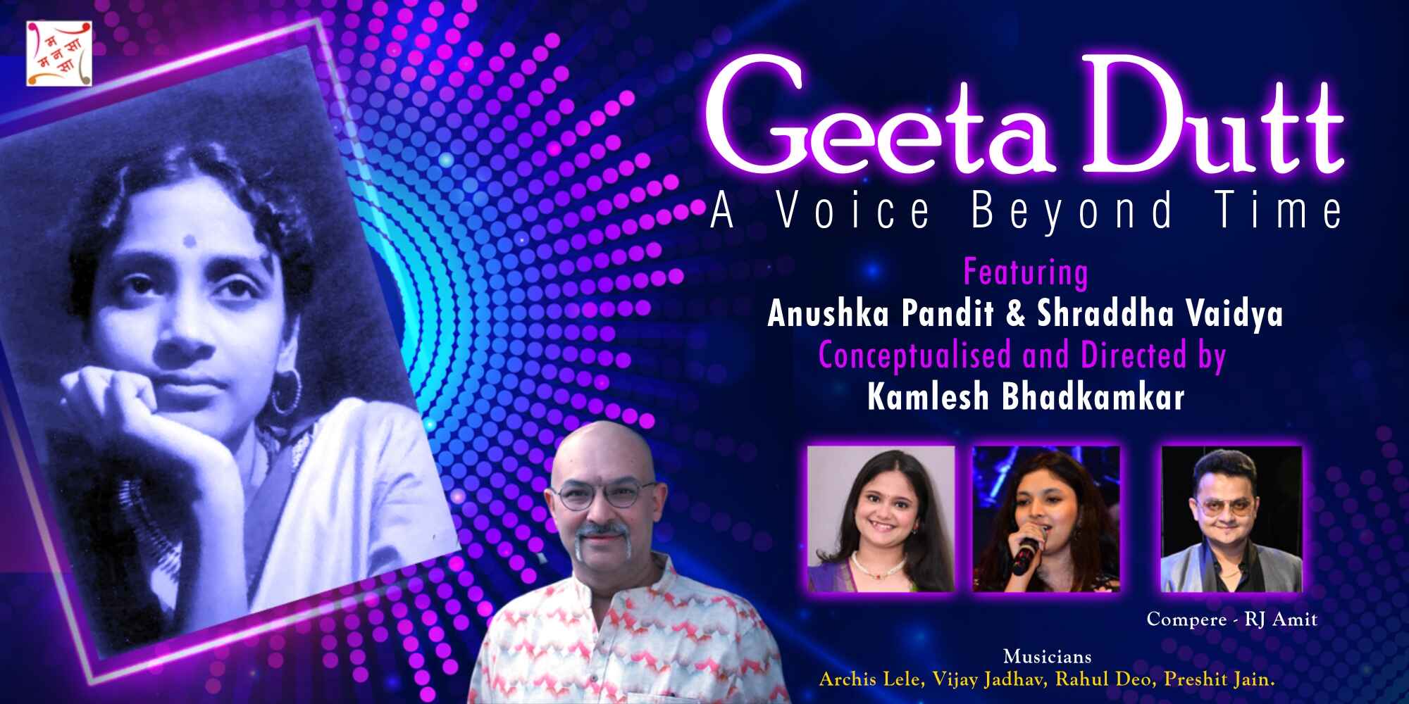 Geeta Dutt - A Voice Beyond Time music-shows Event Tickets Mumbai ...