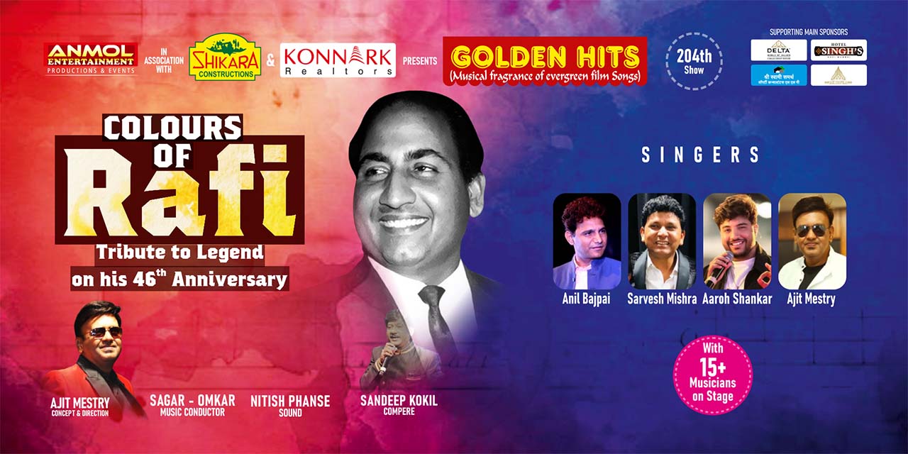 GOLDEN HITS - Colours of RAFI music-shows Event Tickets Mumbai - BookMyShow