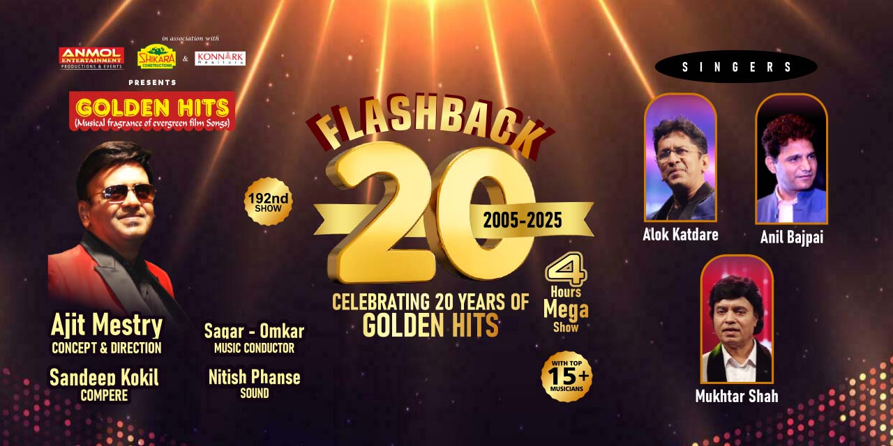GOLDEN HITS - Flashback 20 music-shows Event Tickets Mumbai - BookMyShow