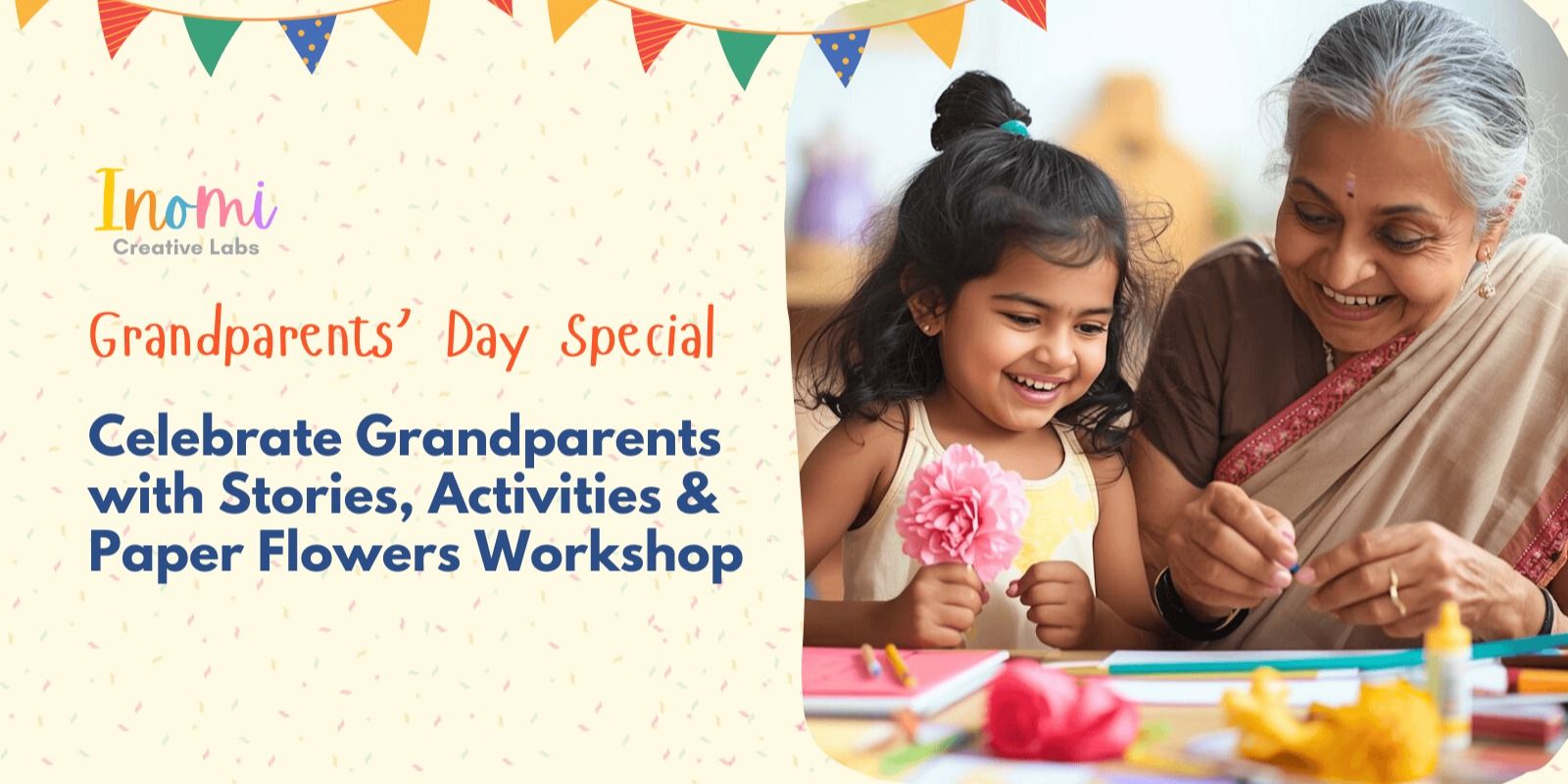 Grandparents Day: Stories & Paper Flowers Workshop workshops Event ...