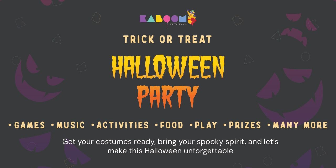 HALLOWEEN PARTY @ KABOOM kids Event Tickets Pune - BookMyShow