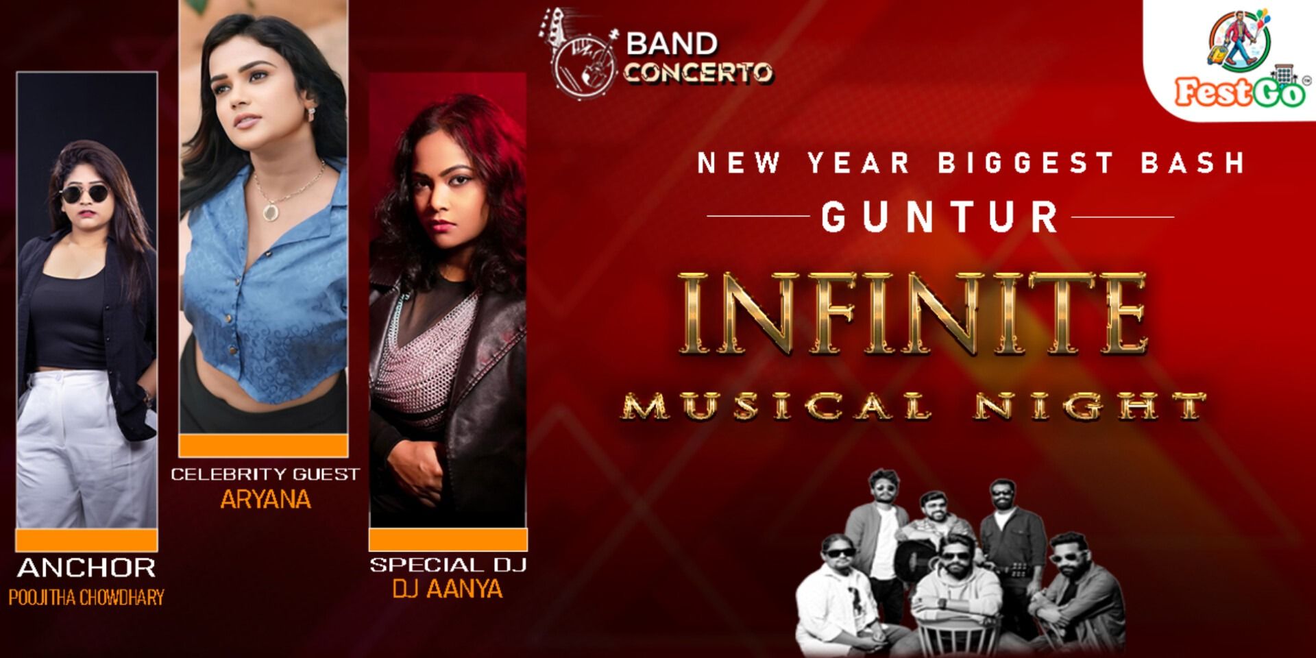 INFINITE MUSICAL NIGHT NYE by FestGo nye-parties Event Tickets Guntur ...