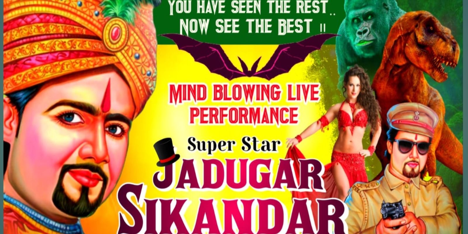 JADUGAR SIKANDAR LIVE MAGIC SHOW performances Event Tickets Dhanbad ...