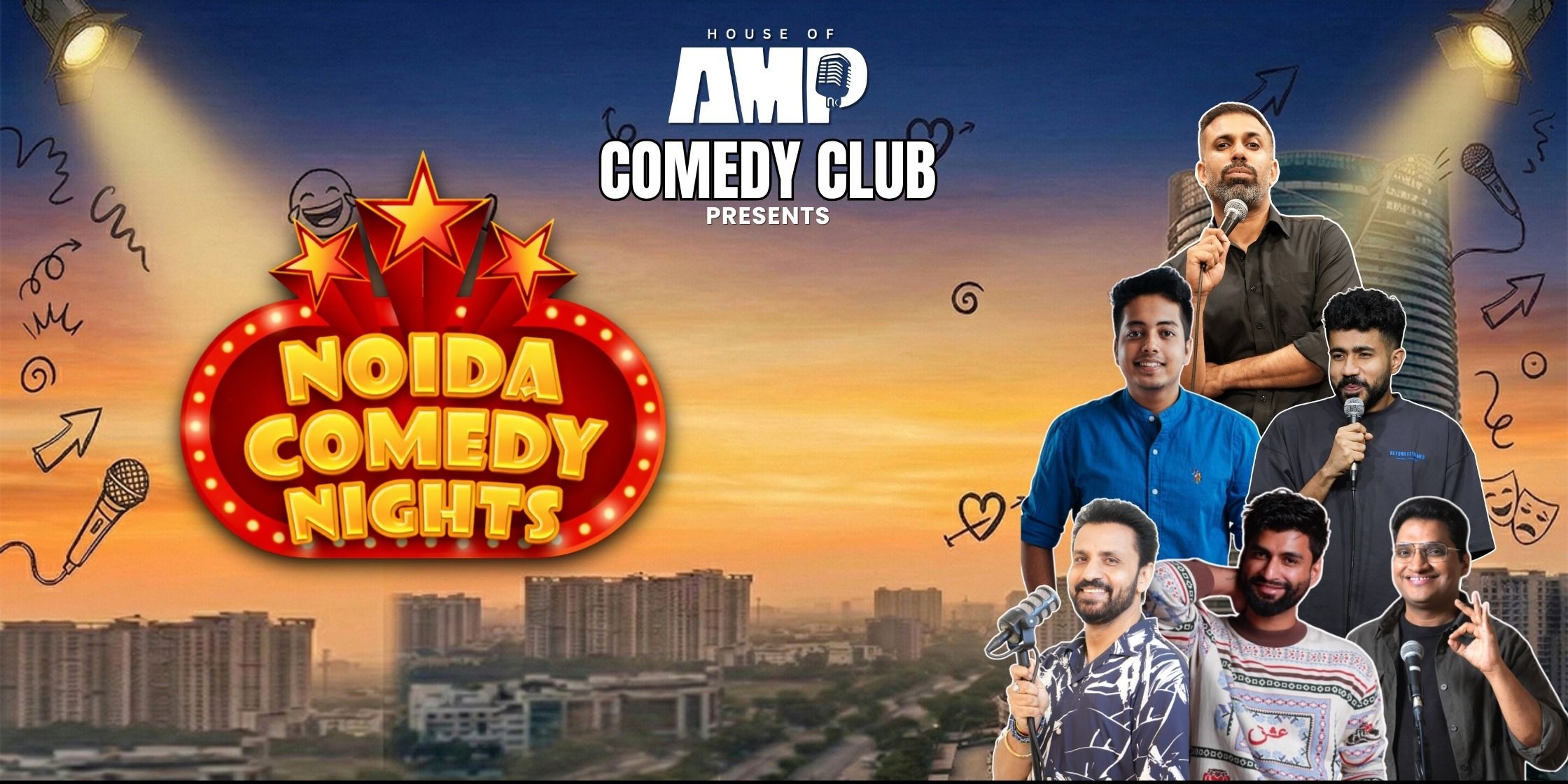 NOIDA COMEDY NIGHT'S comedy-shows Event Tickets Delhi-NCR - BookMyShow