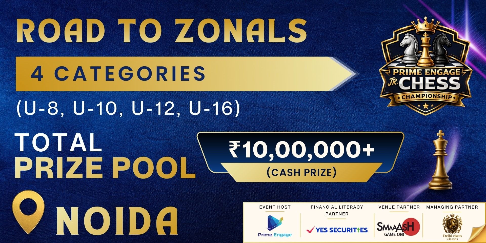 Prime Engage Jr. Chess Championship - chess Event Tickets - BookMyShow