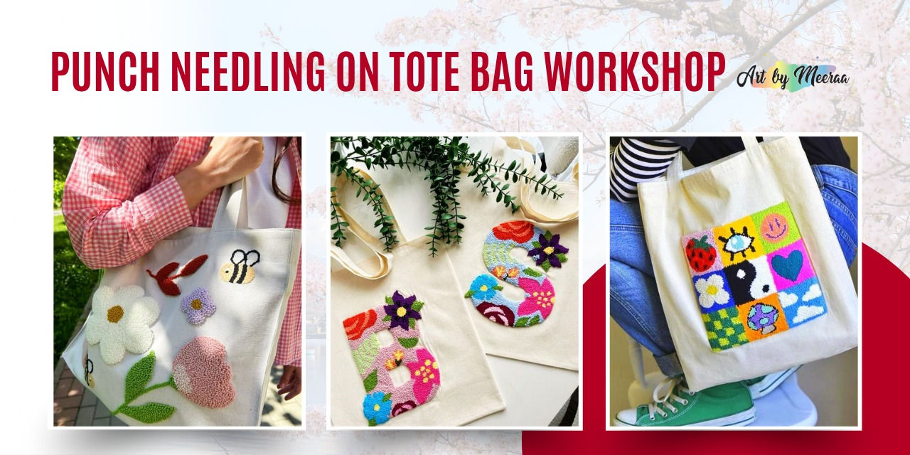 Punch Needling on Tote Bag workshops Event Tickets Mumbai - BookMyShow