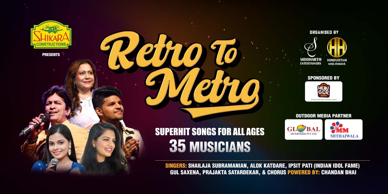 RETRO TO METRO music-shows Event Tickets Mumbai - BookMyShow
