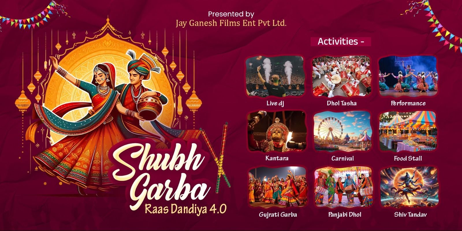 Shubh Garba Raas Dandiya 4.0 | navratri Tickets Pune - BookMyShow