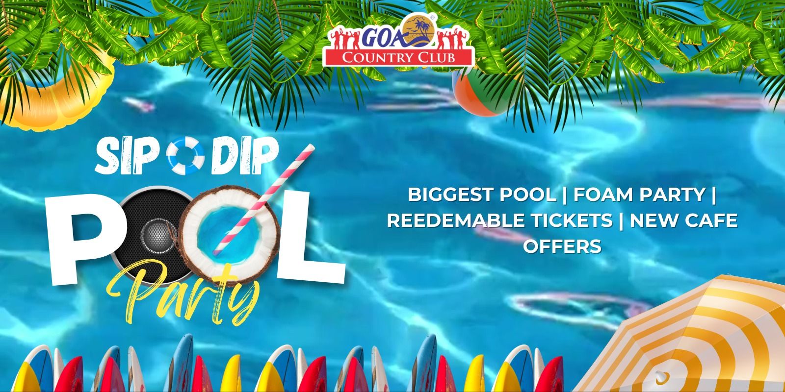 Sip O Dip Pool Party - Baga Cafe Launch Party - pool Event Tickets ...