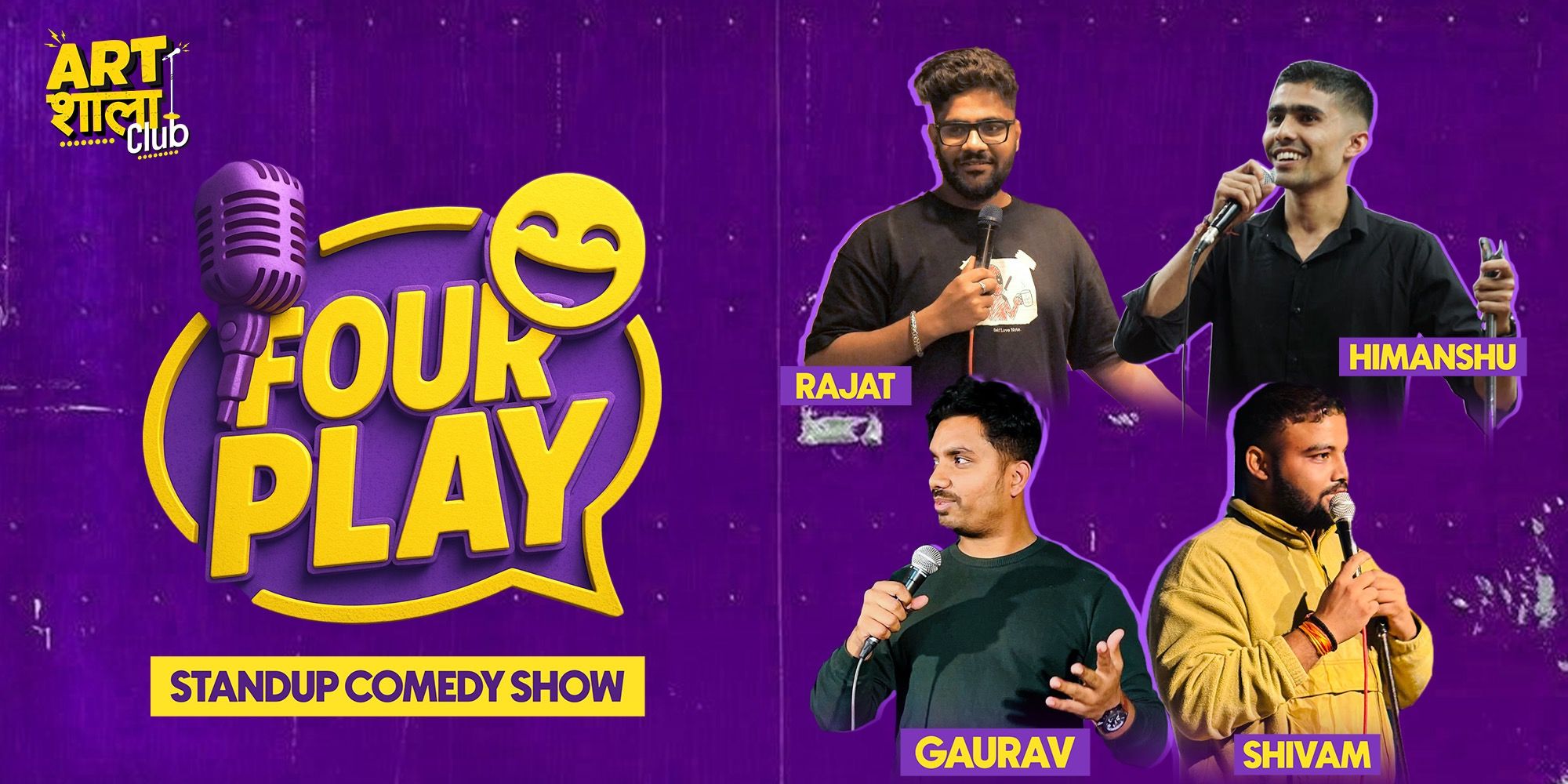 The FOURPLAY: A Comedy Lineup show comedy-shows Event Tickets Indore ...