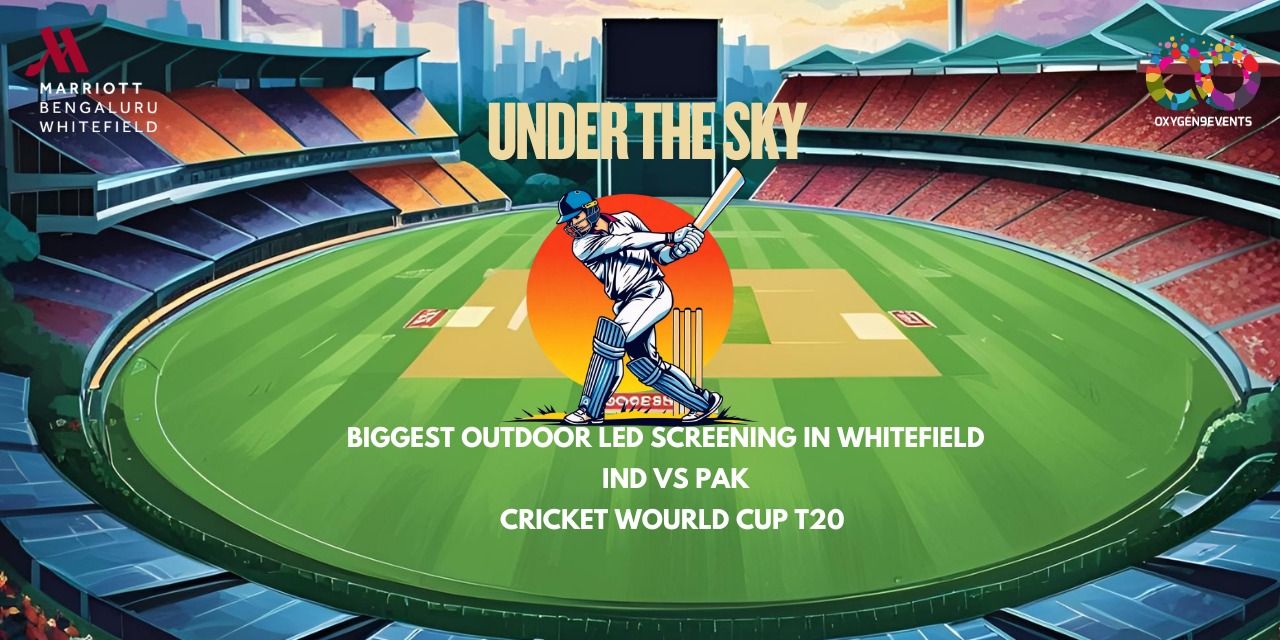 Under the sky - live Cricket match Screening - cricket Event Tickets ...