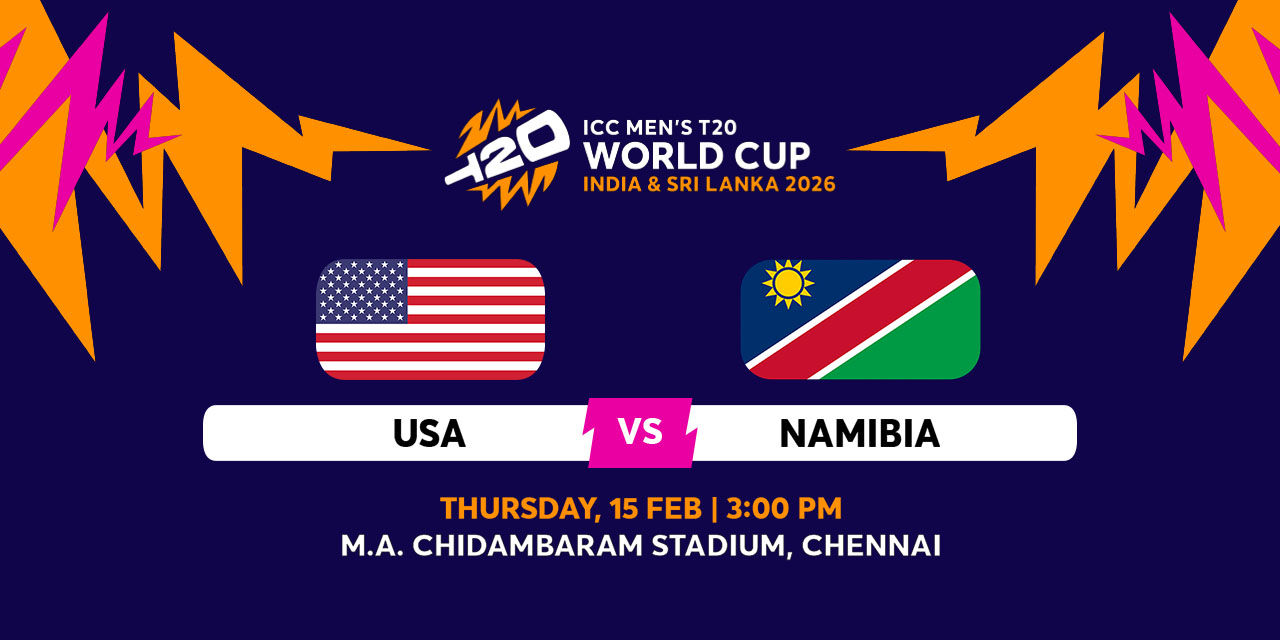 UNITED STATES OF AMERICA vs NAMIBIA - ICC MEN'S T20 WC 2026 - cricket ...
