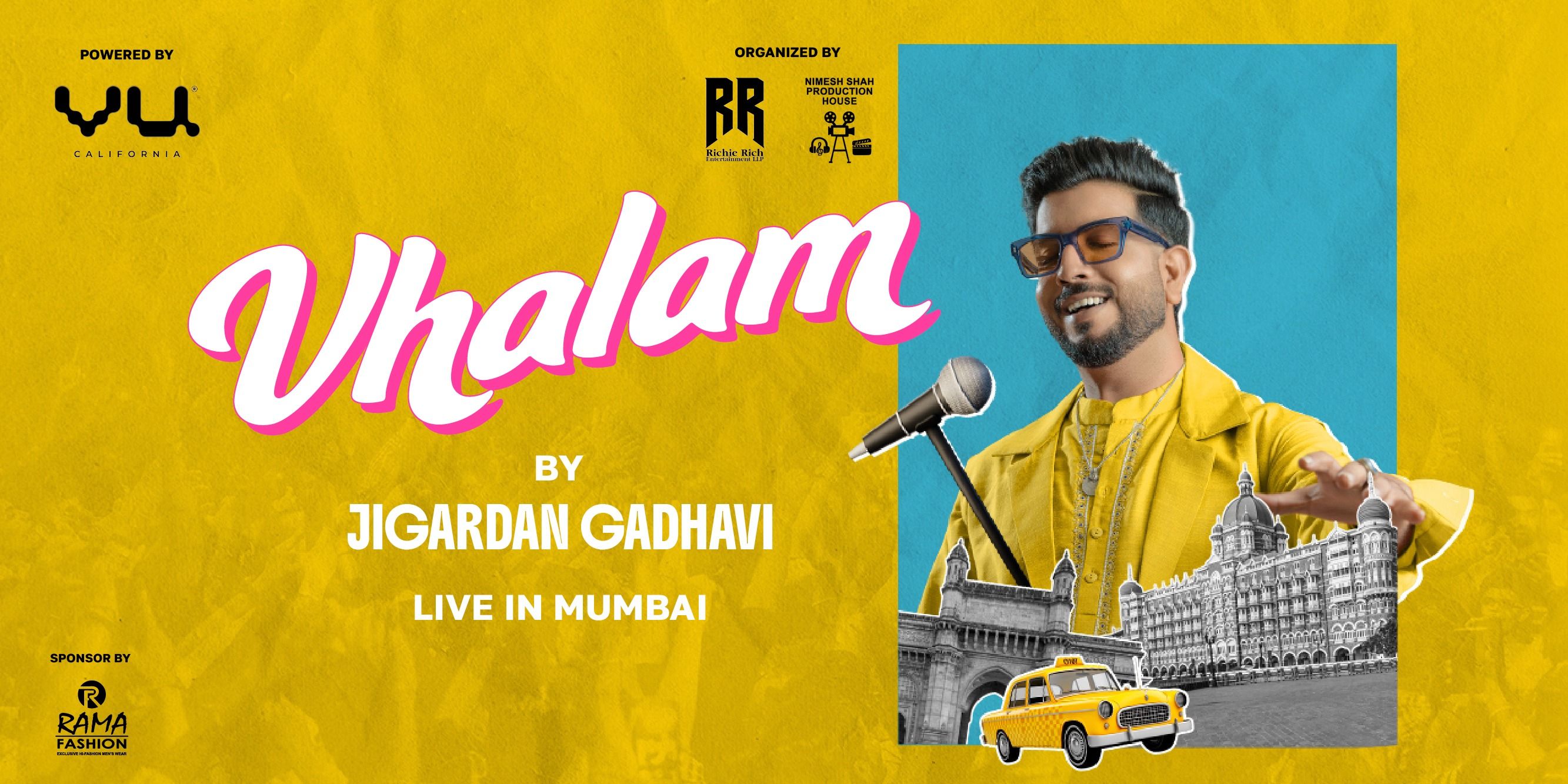 Vhalam : Jigardan Gadhavi Live in Mumbai music-shows Event Tickets ...